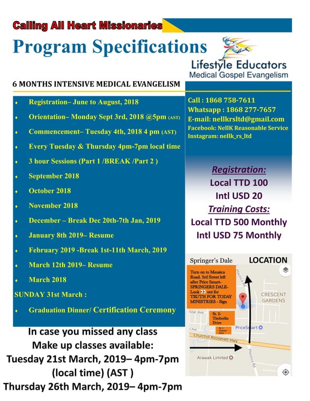 Program specification health evangelism flyer | PDF Program specification health evangelism flyer | PDF