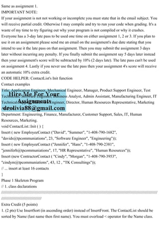 Program Specifications ( please show full working code that builds s.pdf