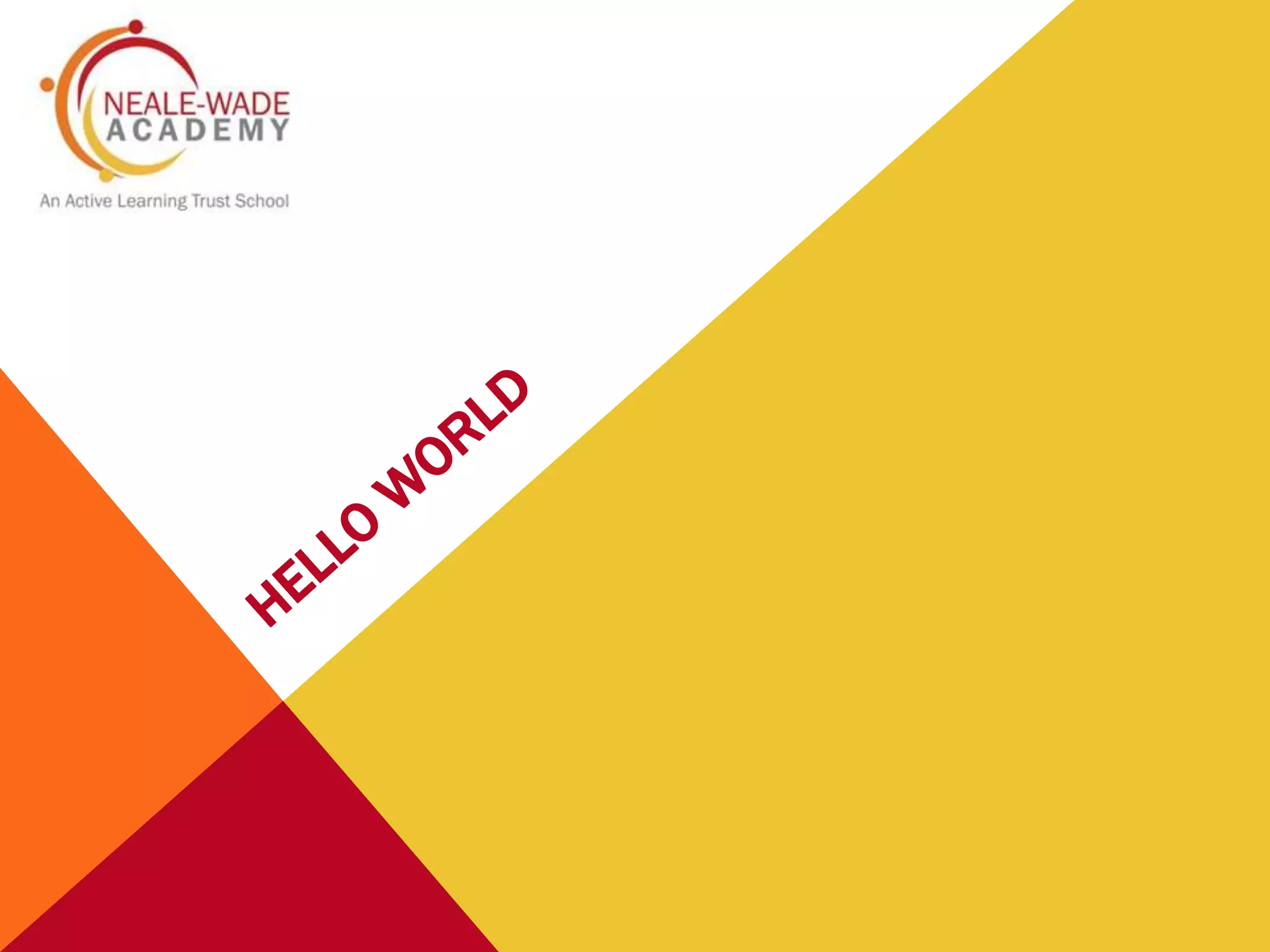 Programming Hello World | PPT