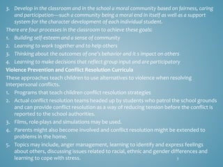 Programs to Treat and Prevent School Violence | PPTX | Parenting ...