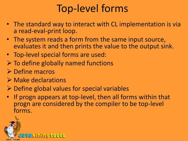 LISP:Program structure in lisp | PPTX