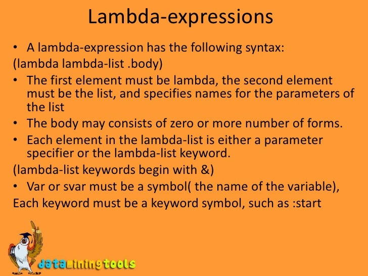 LISP:Program structure in lisp