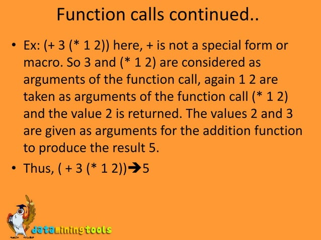 Lisp Program Structure In Lisp Ppt