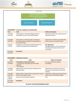 Connect North East 2018 Program structure | PDF