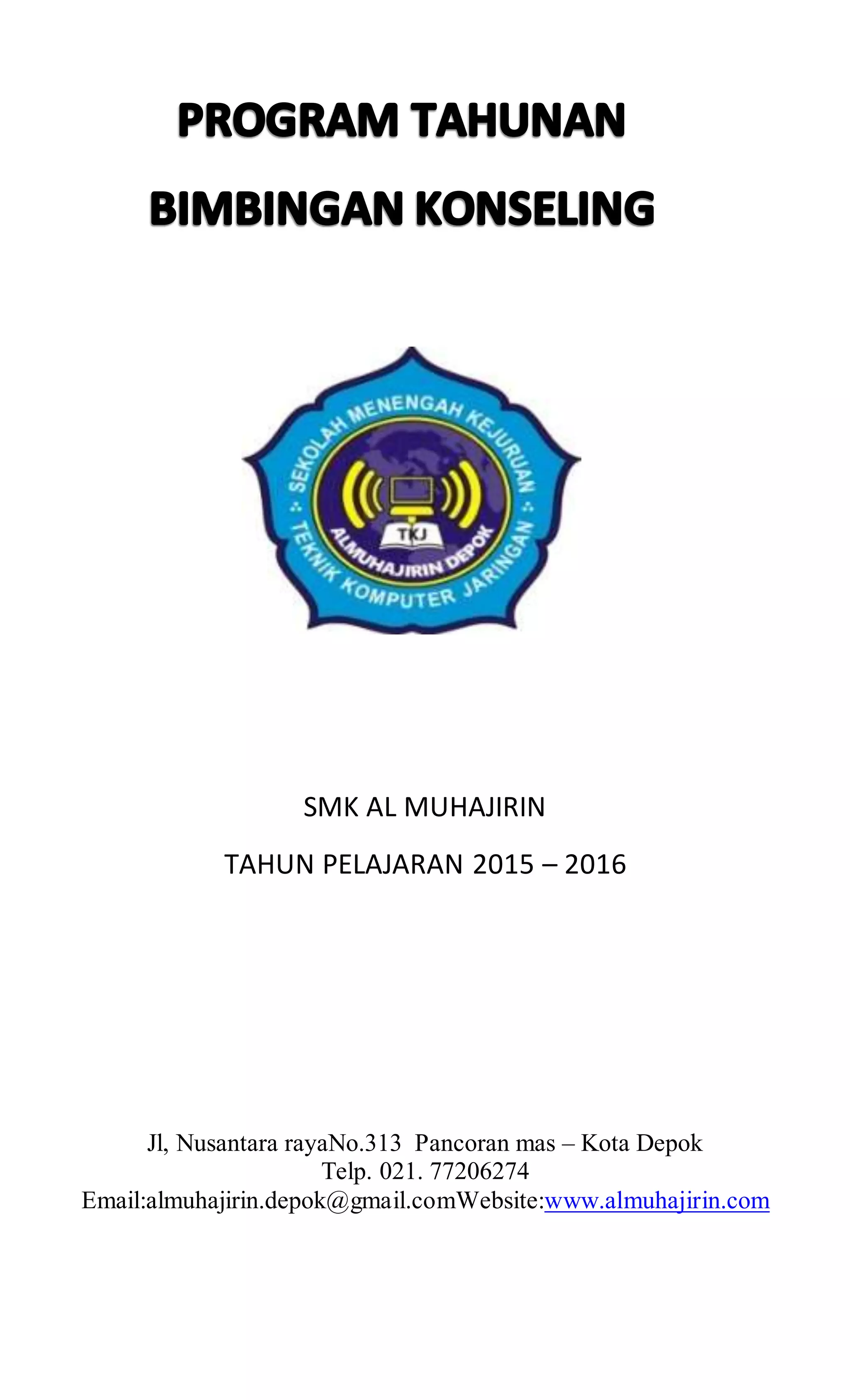 Program tahunan bk | DOCX