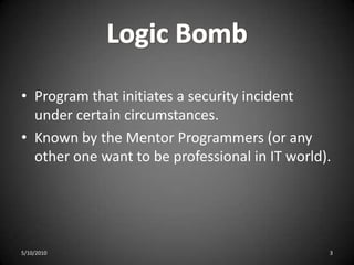 Program Threats | PPTX