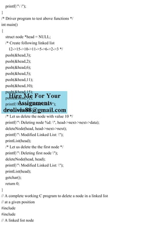 Program to insert in a sorted list #includestdio.h#include.pdf
