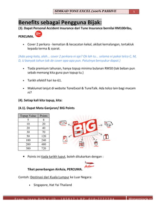 Program tone excel | PDF