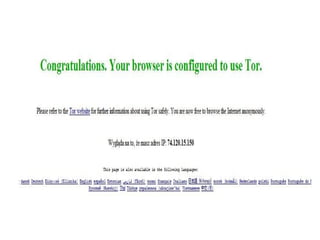 Program tor | PPT | Technology & Computing