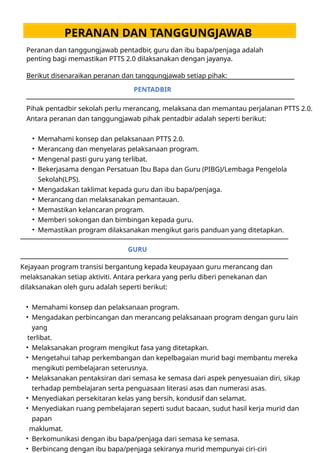 Program Transisi Tahun 1 2026: Persiapan dan Pelaksanaan PTTS 2.0 untuk ...
