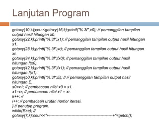 Program turunan numerik | PPTX