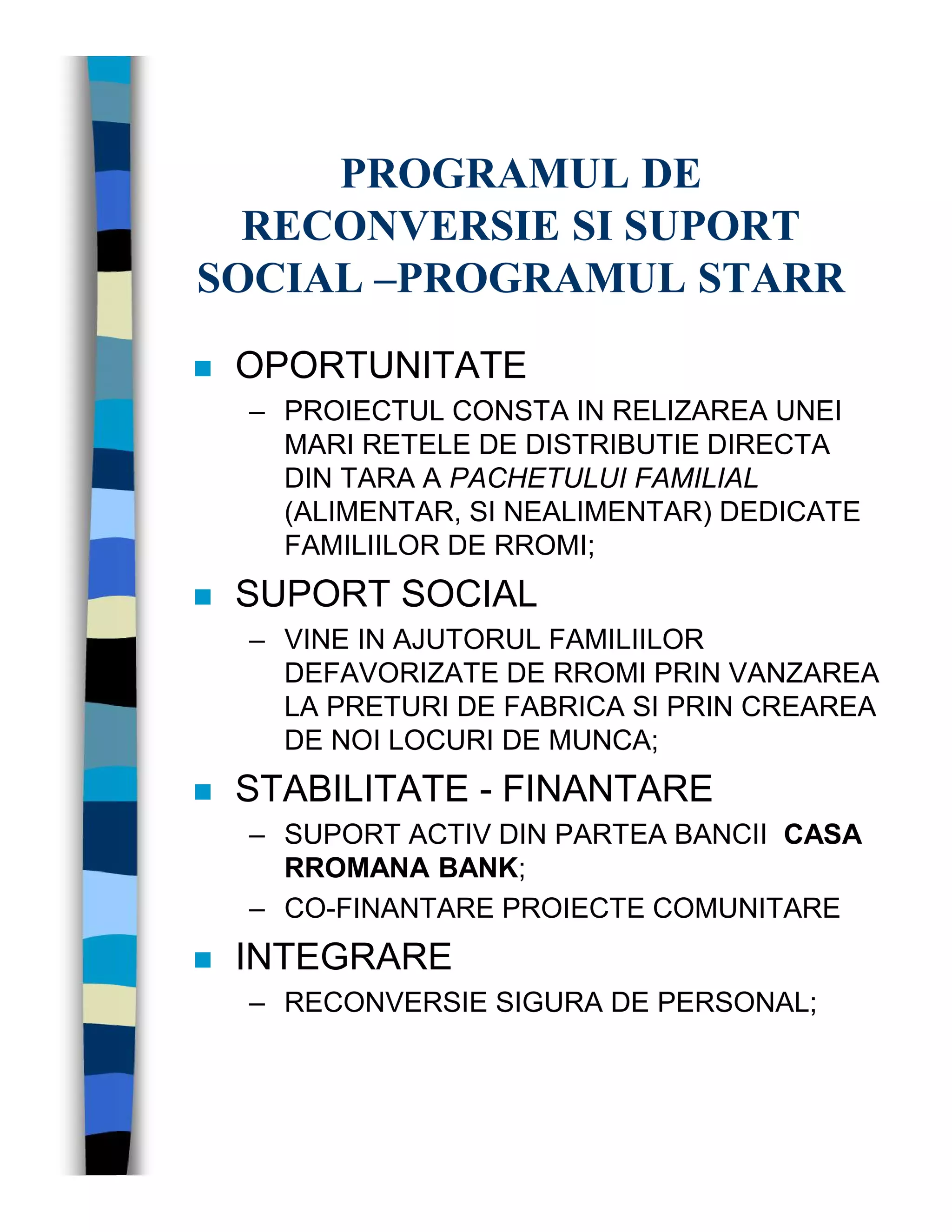 Programul STAR pentru reconversie rromi | PDF