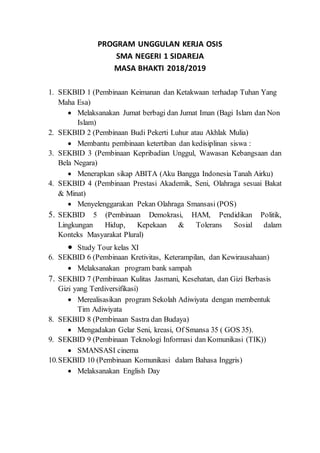 Program unggulan kerja osis | PDF