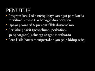 Program usila di puskesmas | PPT