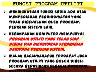 Program utiliti | PPT