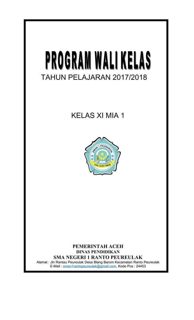 Program wali kelas | DOC