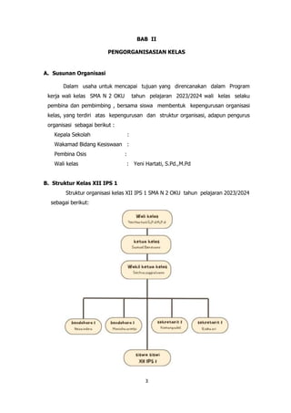 PROGRAM WALI KELAS TAHUN PELAJARAN 2023 2024 | DOCX