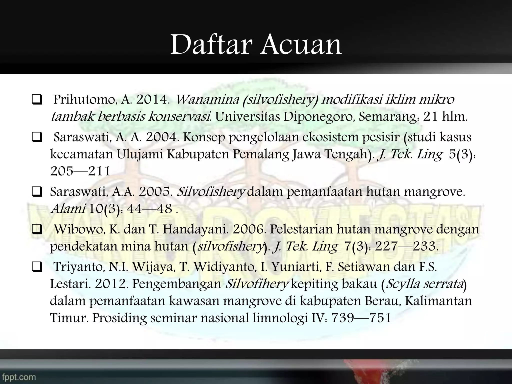 Program wanamina indonesia | PDF