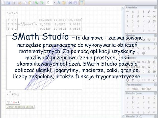Programy matematyczne prezentacja_multimedialna | PPT