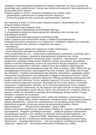 Programy profilaktyczne i przykłady praktycznych rozwiązań w | PDF