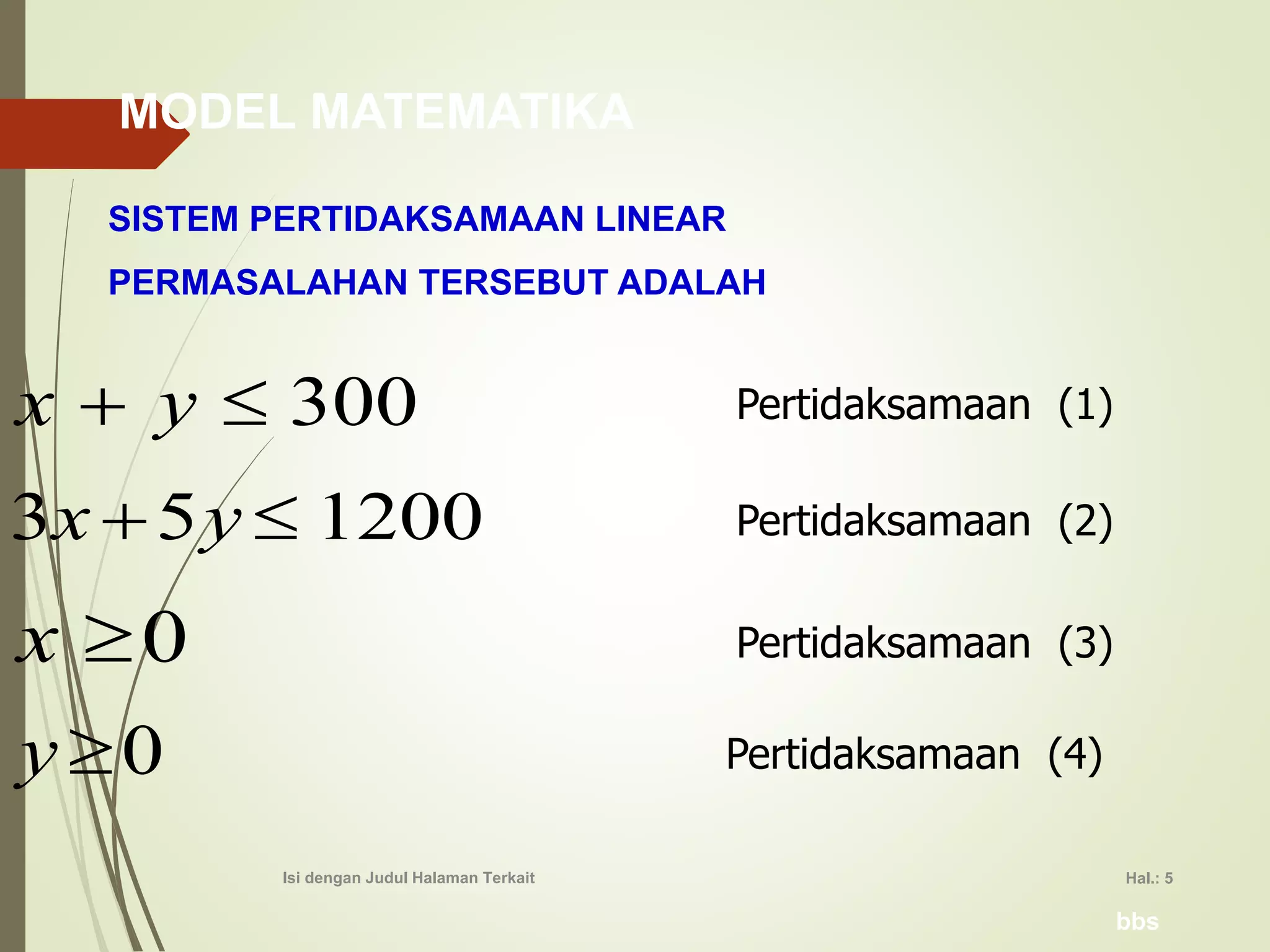 Progran linear | PPT