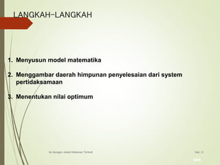 Progran linear | PPT