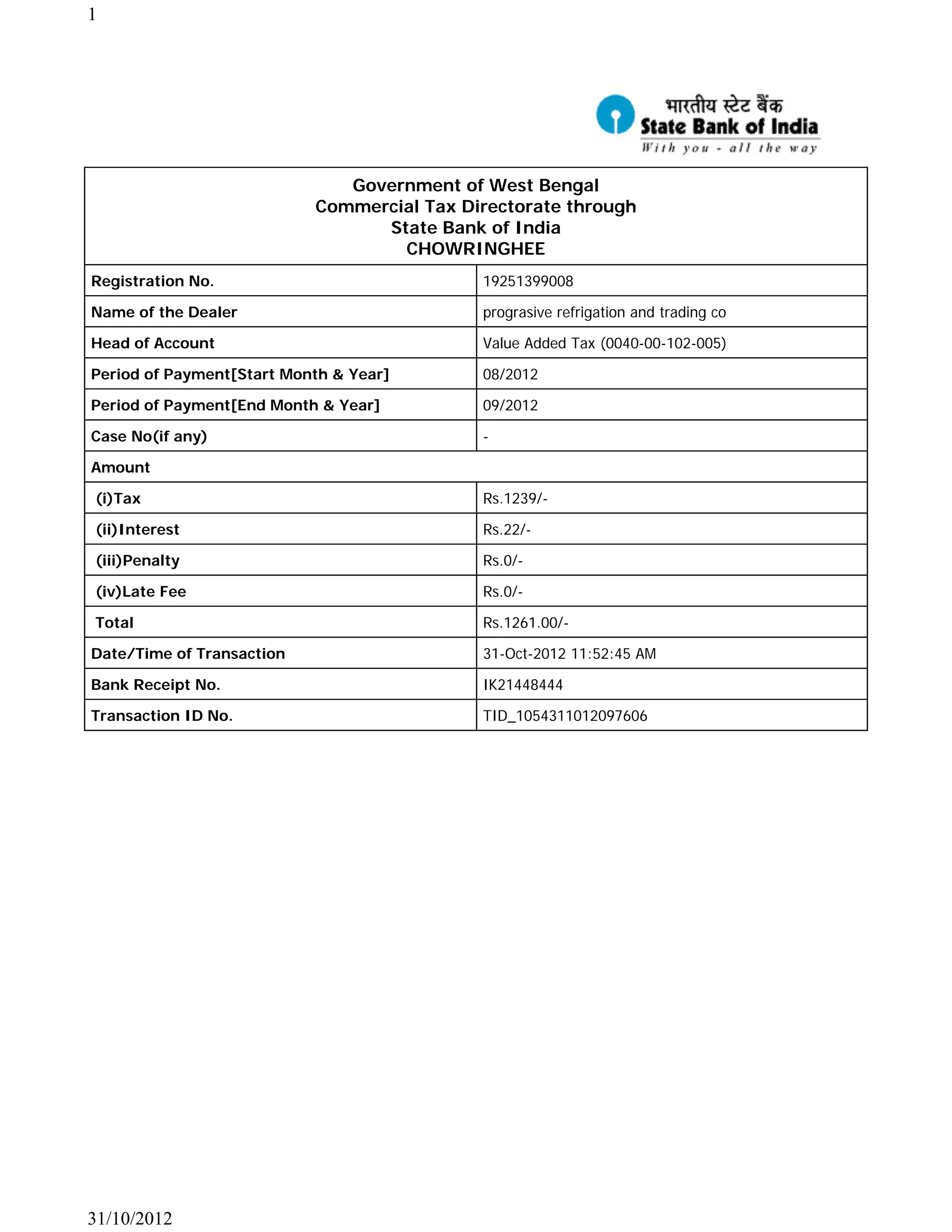 Prograsive vat challan | PDF | Business Accounting & Finance | Business