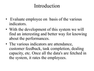 Performance Evaluation of Employee | PPT