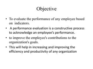 Performance Evaluation of Employee | PPTX