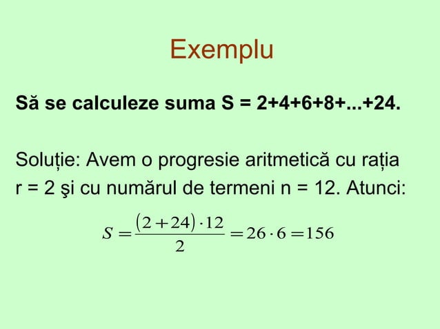 Siruri de numere reale: progresia aritmetica | PPT | Free Download