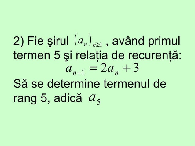 Siruri de numere reale: progresia aritmetica | PPT