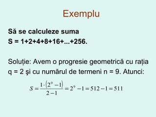Progresia Geometrica | PPT