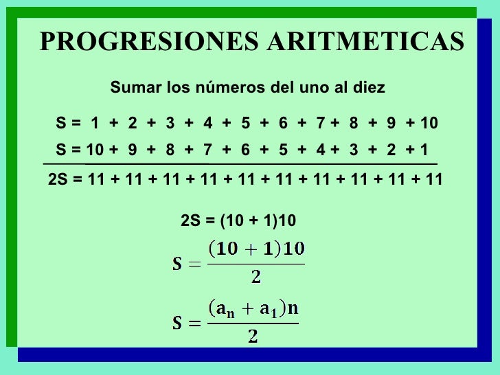 Progresiones aritmeticas