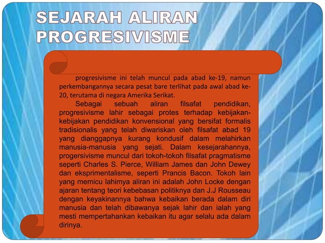 Aliran Progresivisme | PPTX