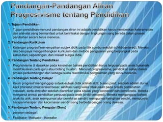 Aliran Progresivisme | PPTX