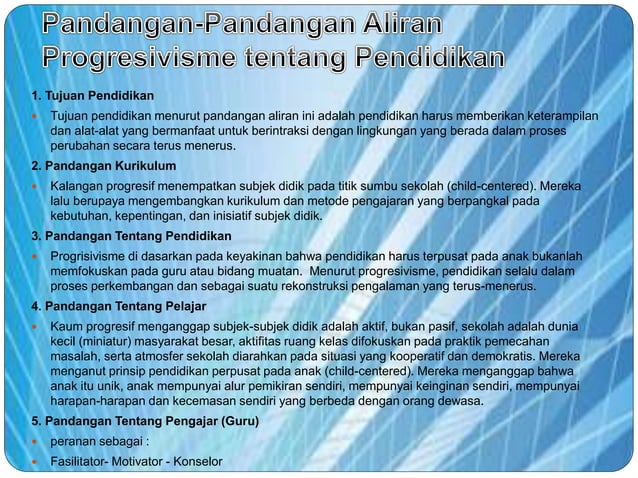 Aliran Progresivisme | PPT