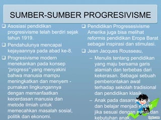Progresivisme & pendidikan | PPTX