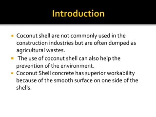 REPLACEMENT OF COARSE AGGREGATE WITH WASTE CERAMIC TILE AND COCONUT ...