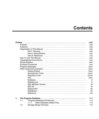 Progress OpenEdge database administration guide and reference | PDF