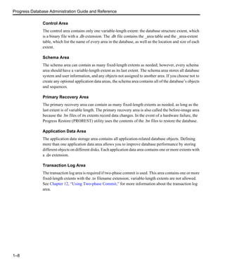 Progress OpenEdge database administration guide and reference | PDF