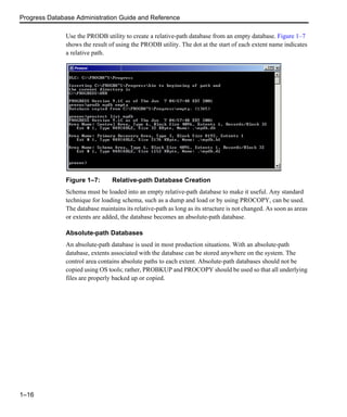 Progress OpenEdge database administration guide and reference | PDF