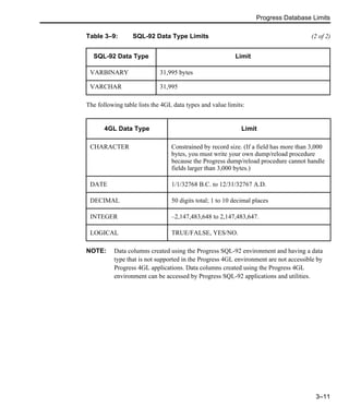 Progress OpenEdge database administration guide and reference | PDF | Databases | Computer ...