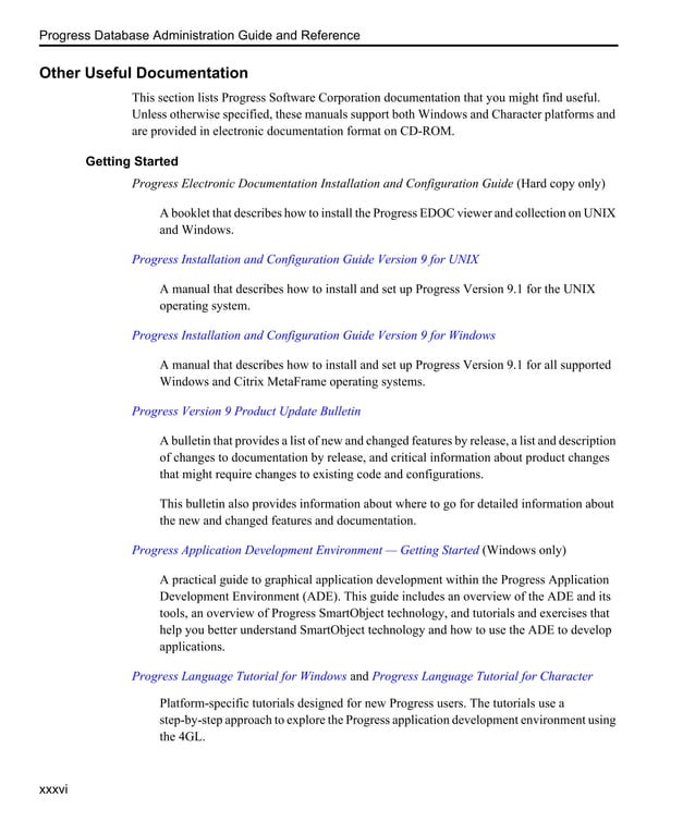 Progress Openedge Database Administration Guide And Reference