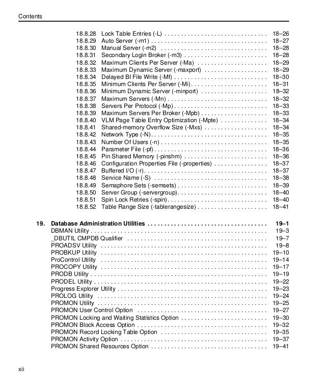 Progress Openedge Database Administration Guide And Reference