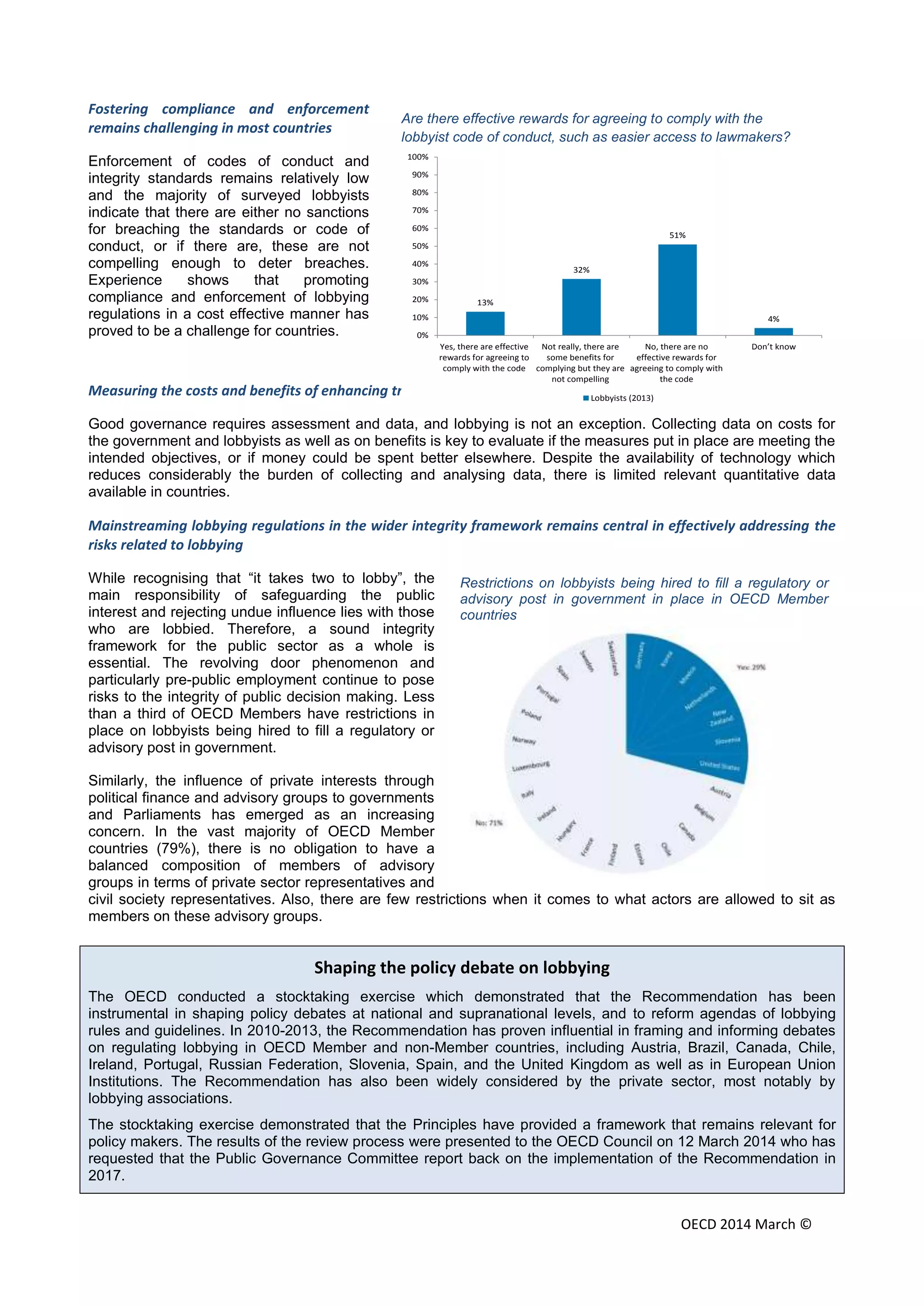 Progress Report on Implementing the OECD Principles for Transparency ...