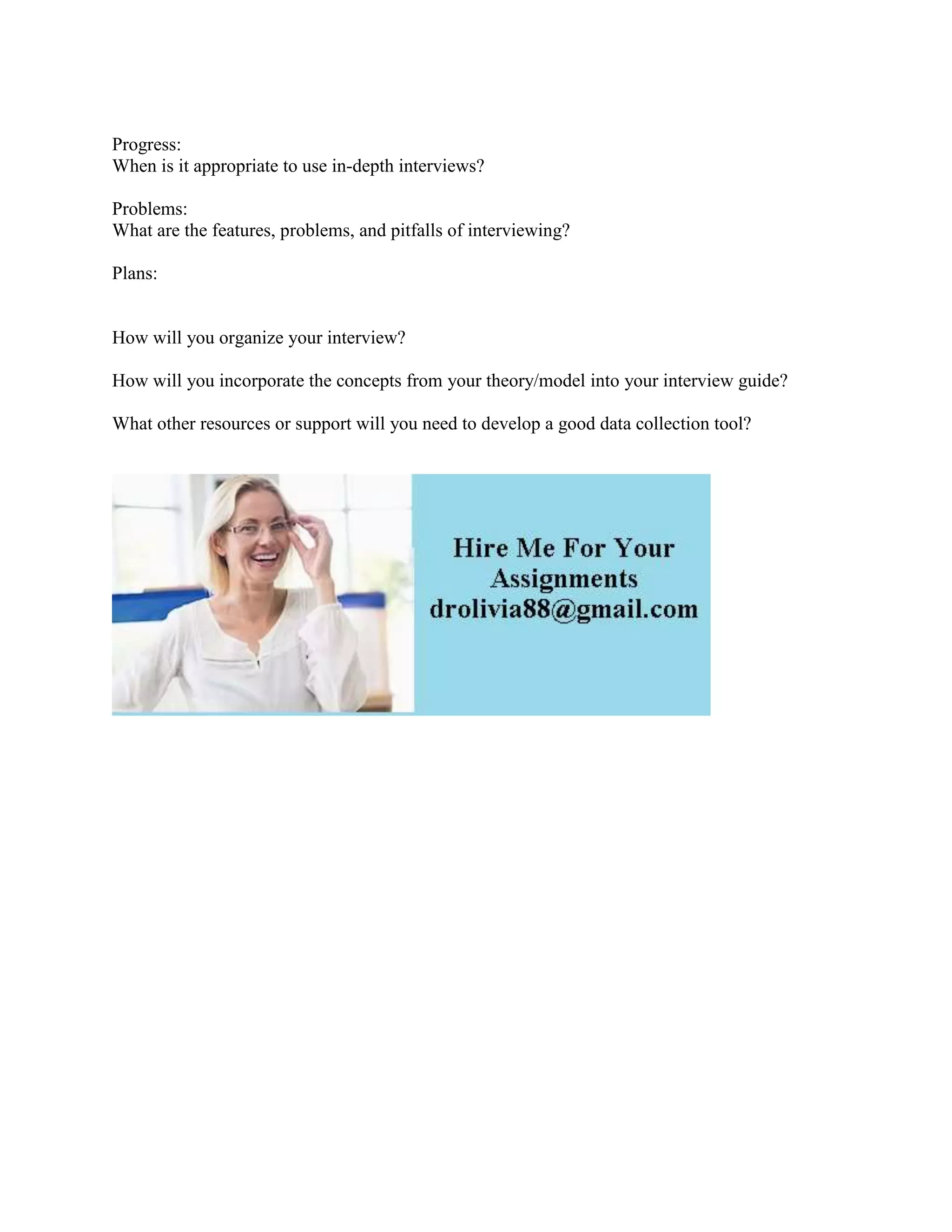Progress- When is it appropriate to use in-depth interviews-Problems-.docx
