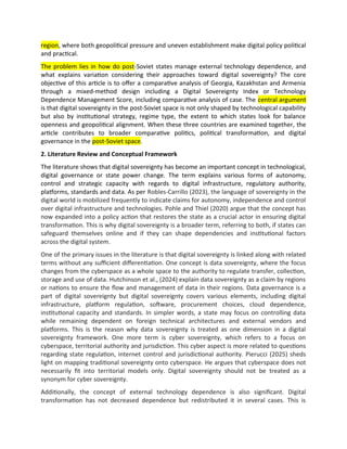 Digital Sovereignty and External Technology Dependence in Post-Soviet ...