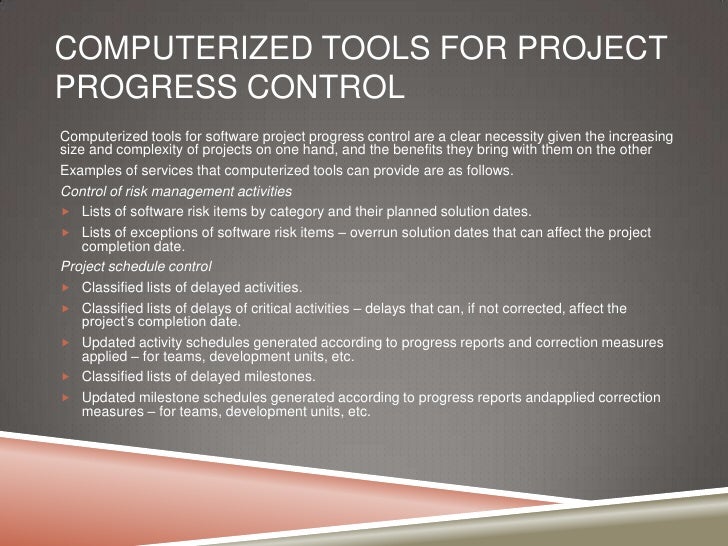 Progress Control 