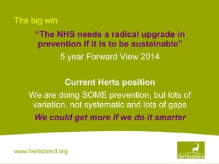 Progressing prevention together mcmanus | PPT