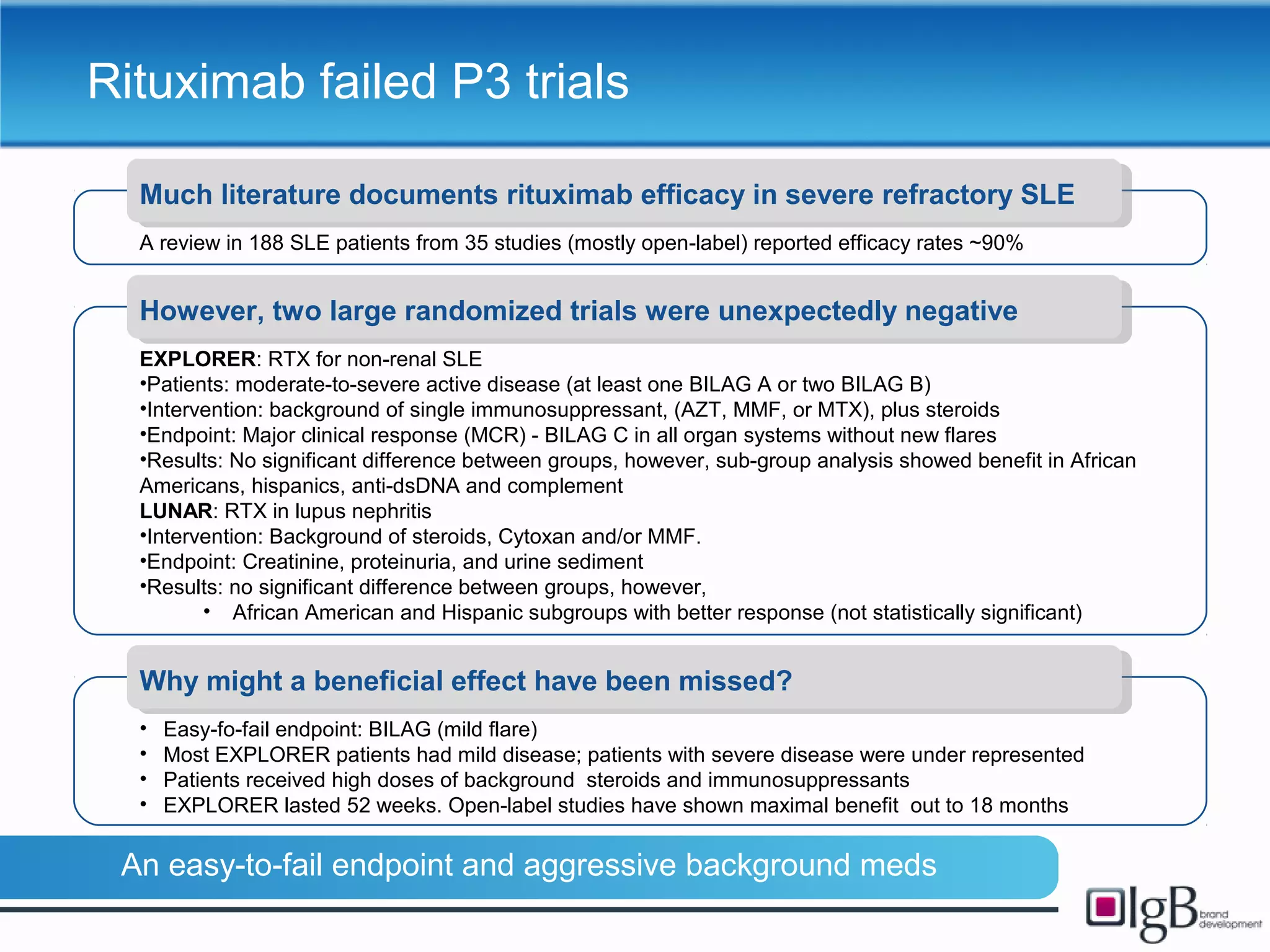 Progress in lupus trial design | PPT